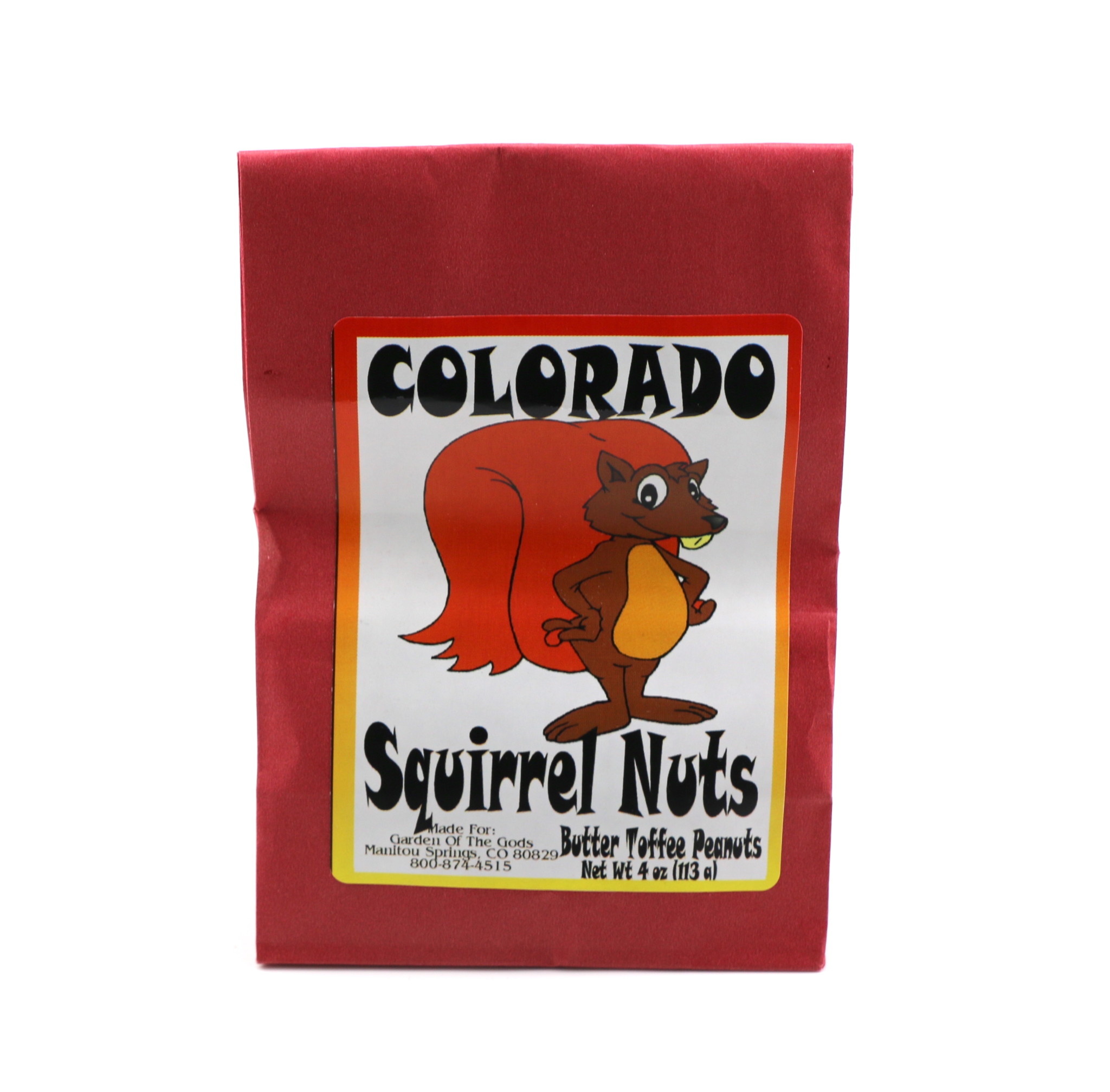 Colorado Squirrel Nuts - Butter Toffee Peanuts - 4 oz. - Colorado ...