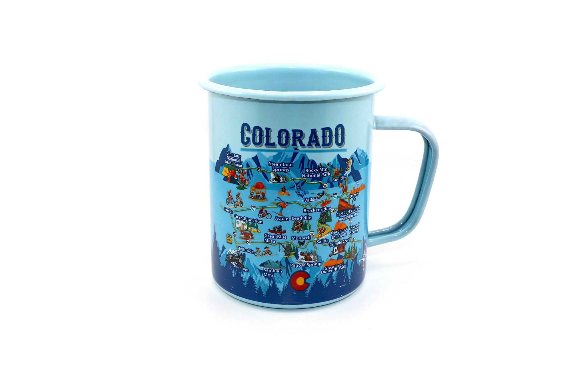 Mug - Colorado Map - Colorado Retail Collection