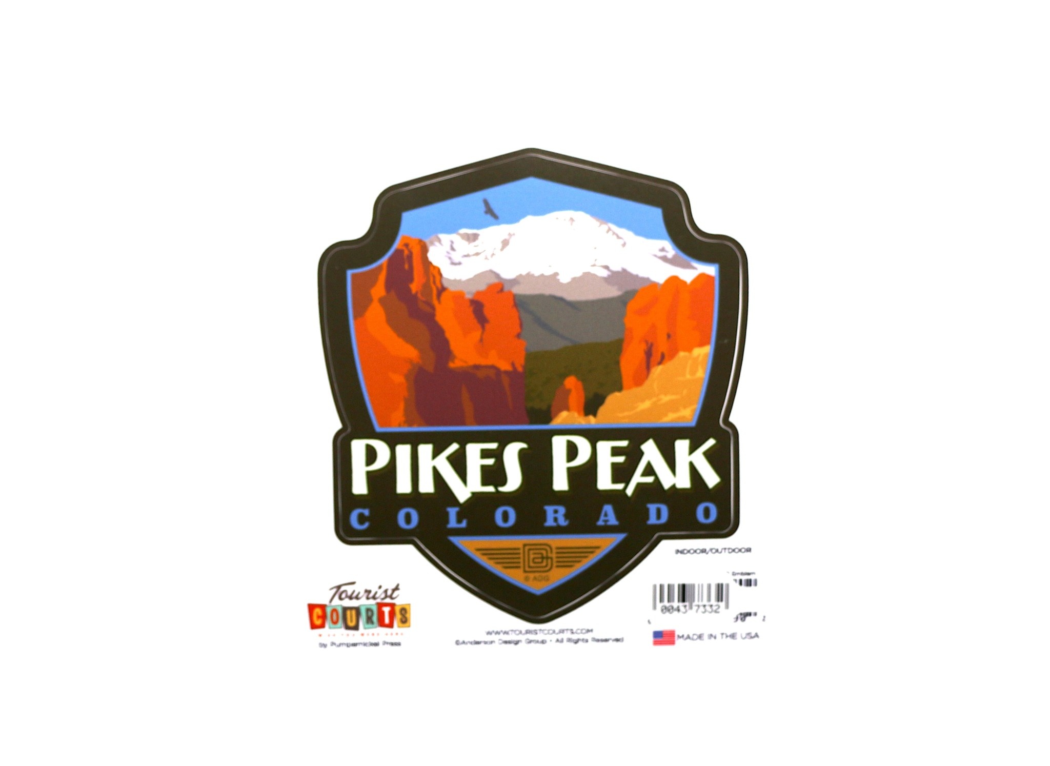 Sticker - Pikes Peak Colorado Emblem - Colorado Retail Collection