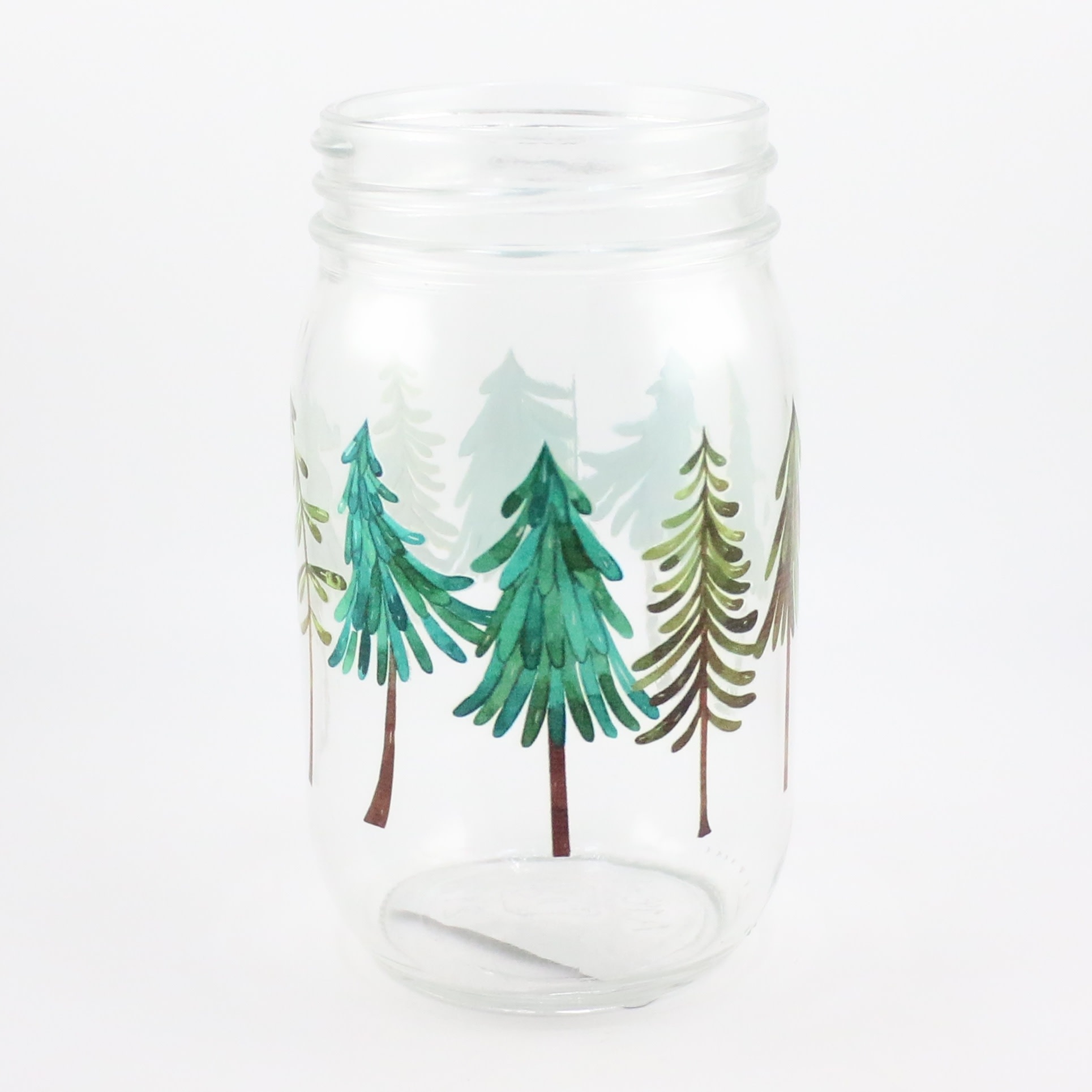 MASON JAR-PINE TREES - Colorado Retail Collection