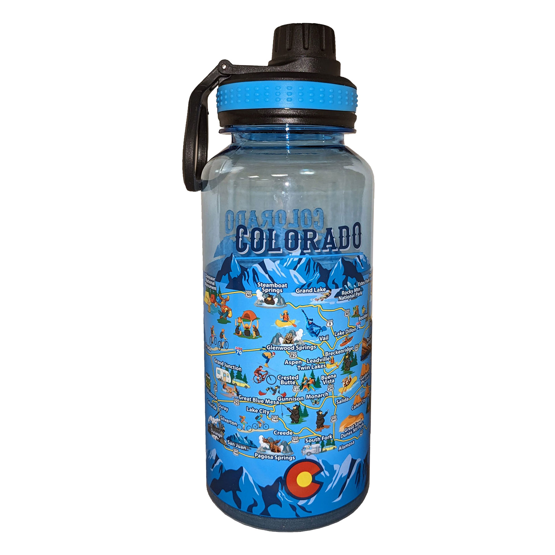 SPORT BTL-CO MAP 34OZ - Colorado Retail Collection