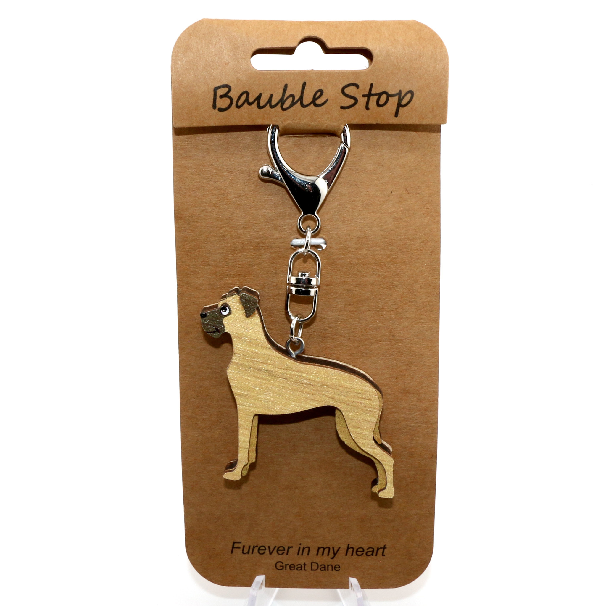 KEY CLIP-DOG GREAT DANE TAN - Colorado Retail Collection