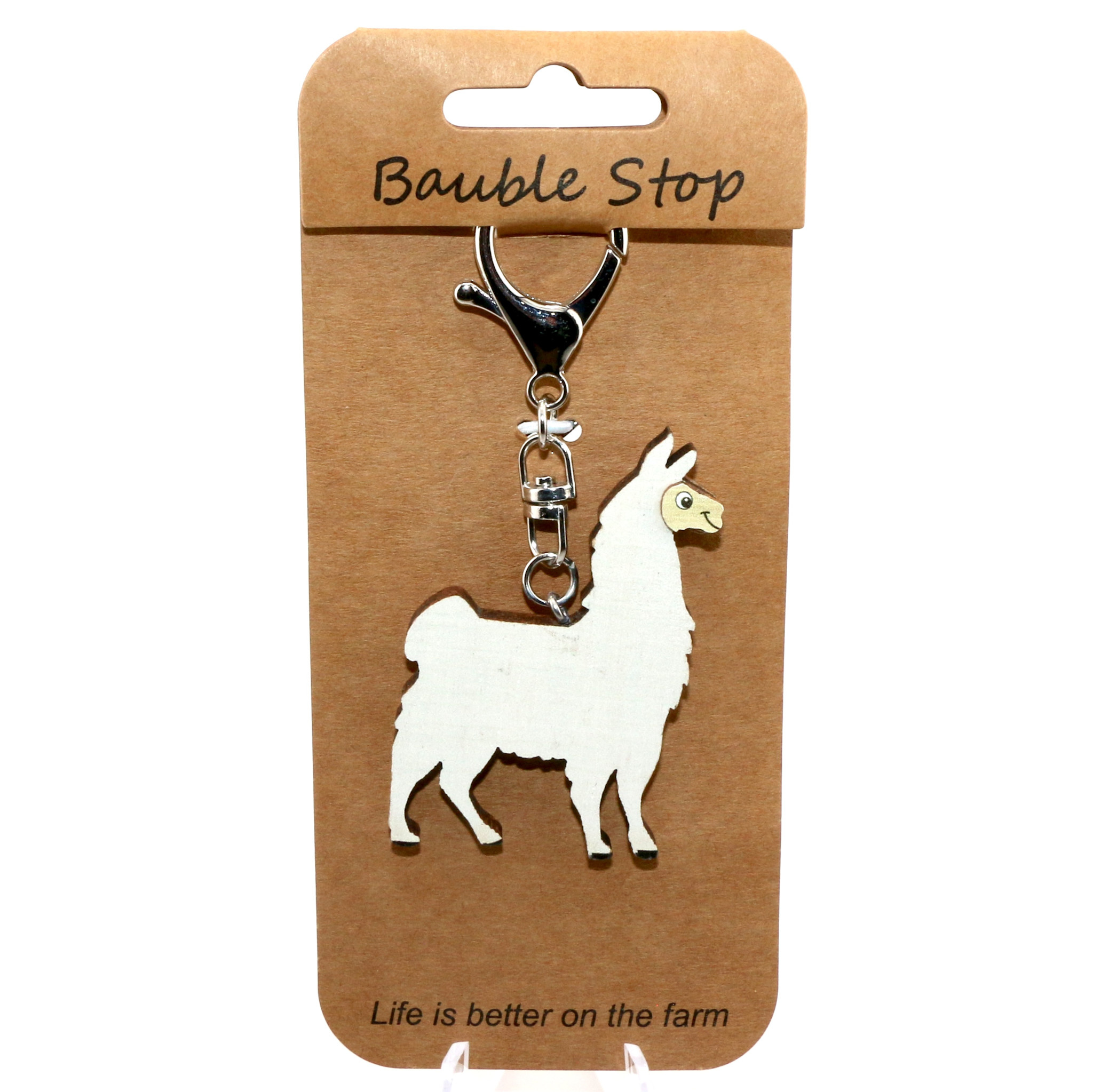 KEY CLIP-LLAMA WHT - Colorado Retail Collection