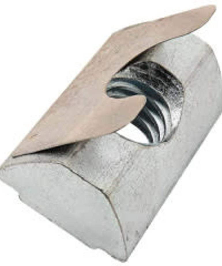 80/20 ROLL-IN T-SLOT NUT, STEPPED 5/16-18 ZINC - Disruptor Manufacturing