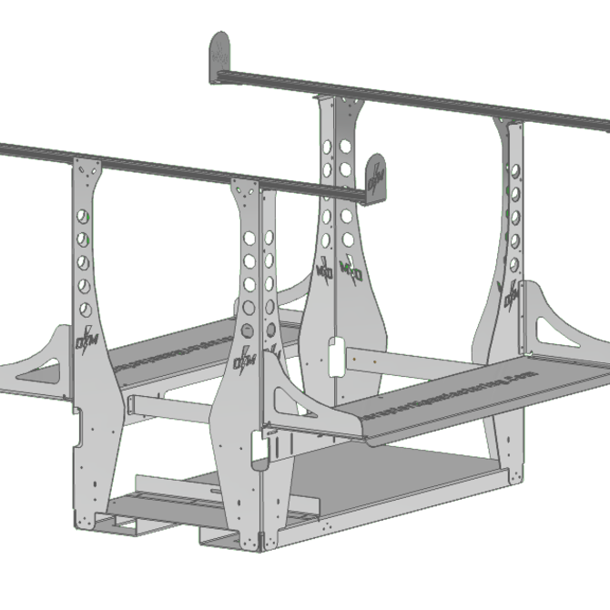 PowerStream Aluminum Skid Assembly (Skid Only) - Disruptor Manufacturing