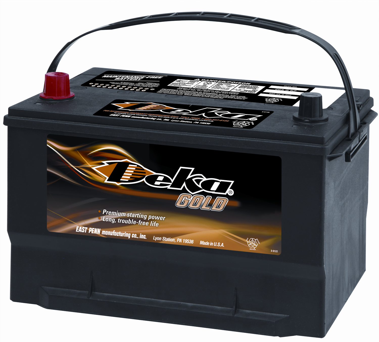 DEKA 665MF 12V 850 CCA - The Battery Bar