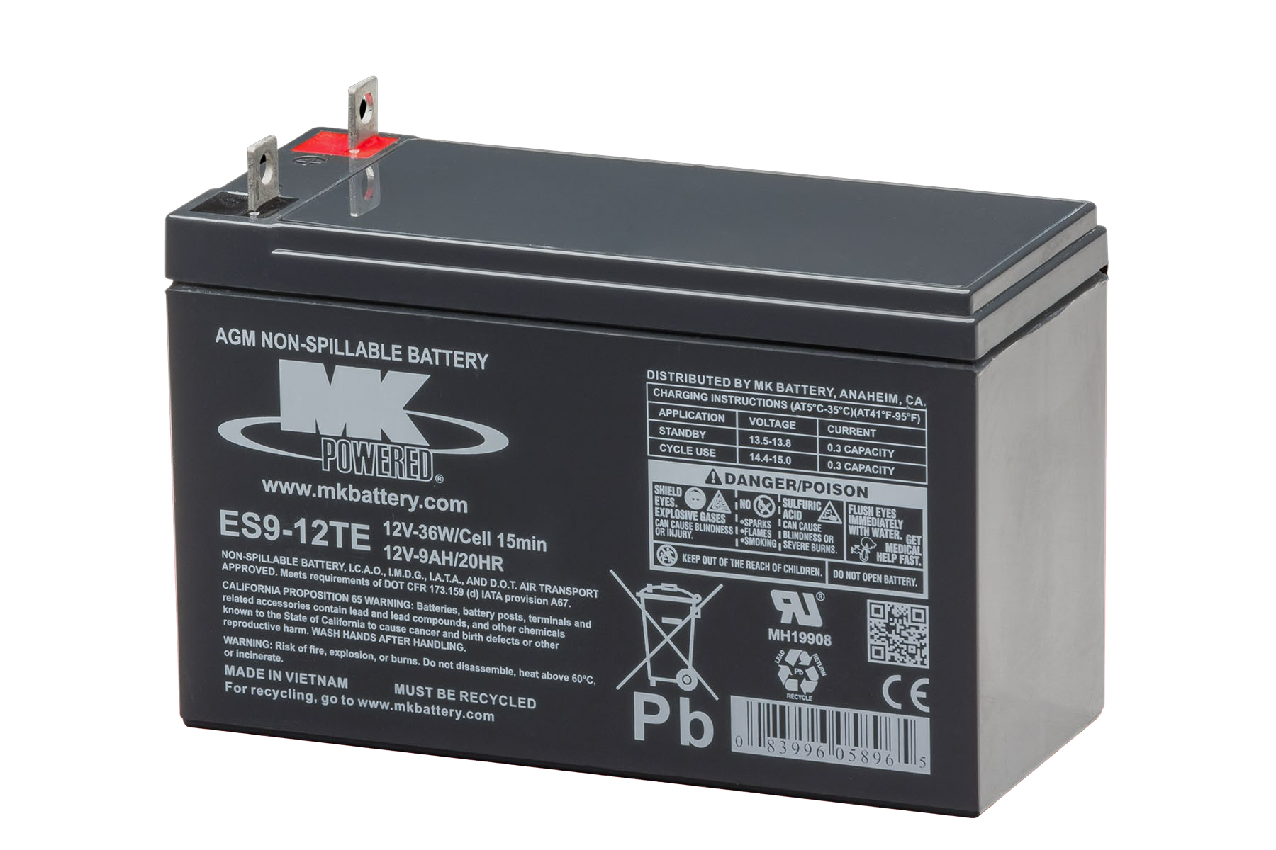 MK ES9-12TE 12V36W/CELL 15min - The Battery Bar