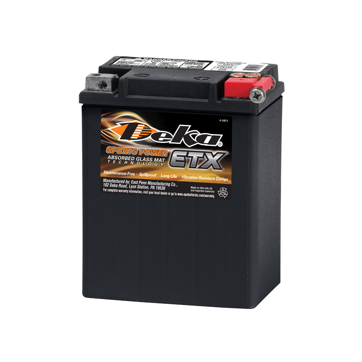 DEKA ETX15L 220 CCA - The Battery Bar