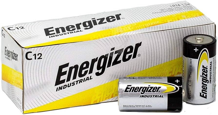 ENERGIZER ENERGIZER INDUSTRIAL C ALKALINE (12 CELLS ) - The Battery Bar