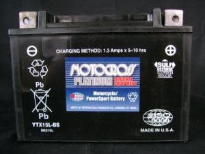 MOTOCROSS MOTOCROSS YTX15L-BS (12V 13Ah) 230 CCA - The Battery Bar