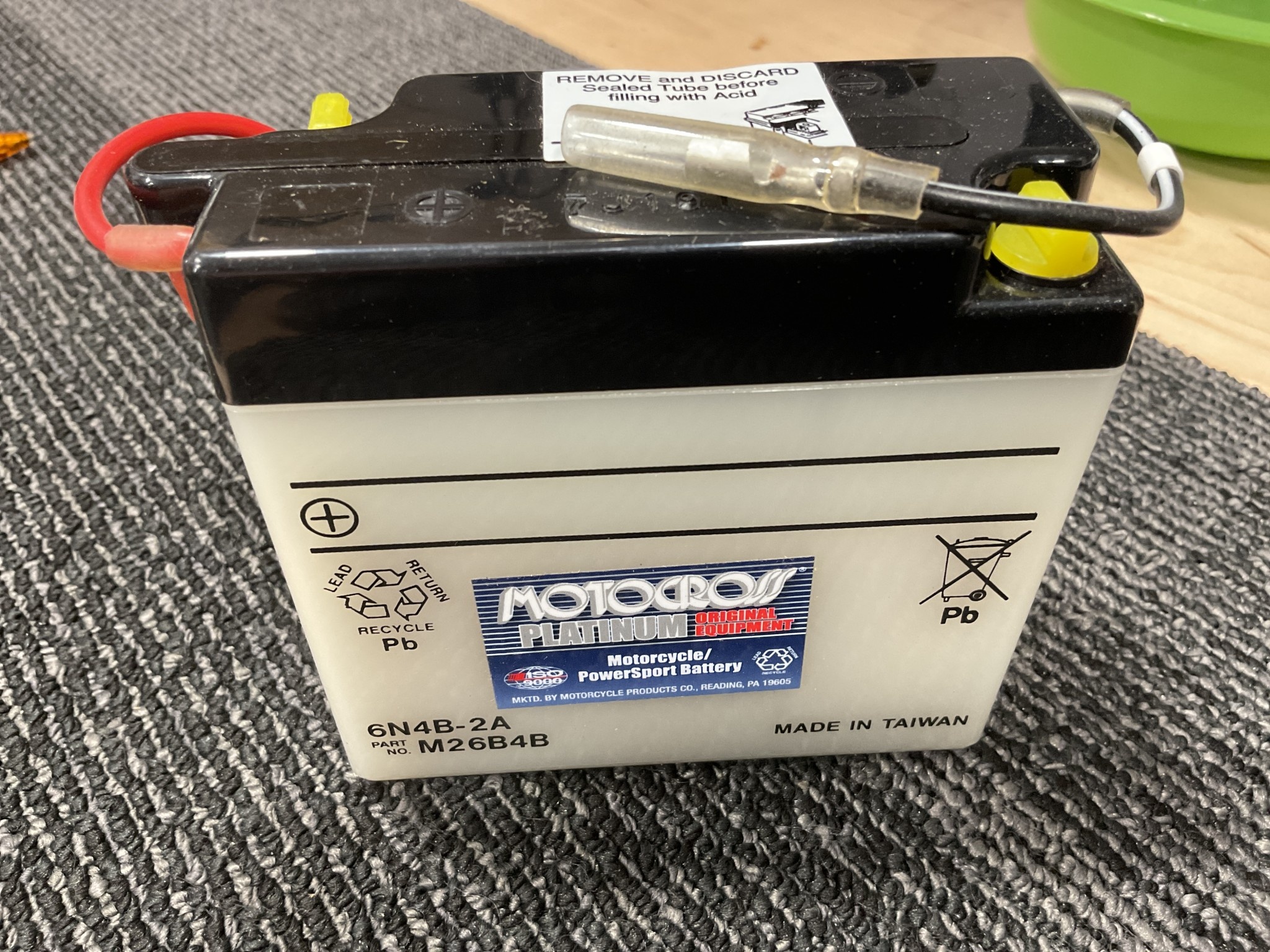 MOTOCROSS MOTOCROSS 6N4B-2A (6V 4Ah) - The Battery Bar