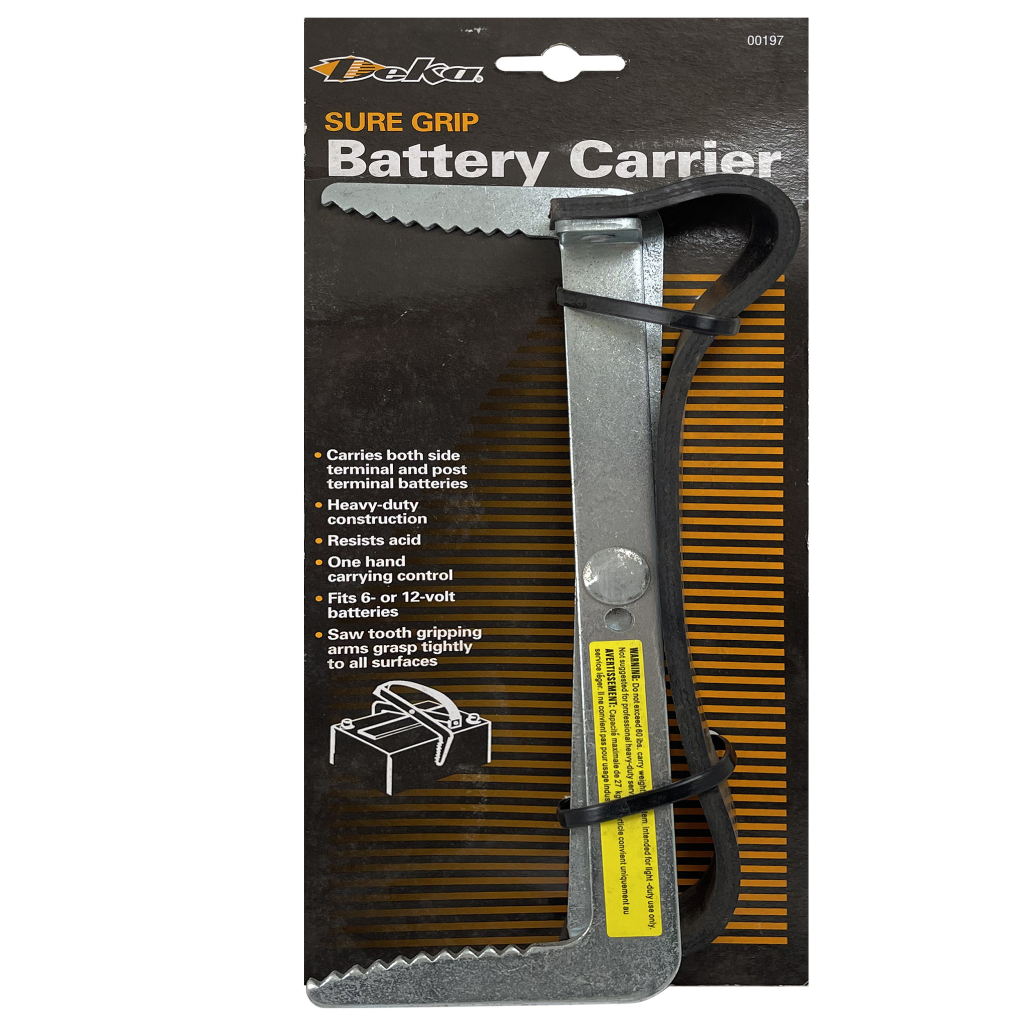 DEKA DEKA SURE GRIP BATTERY CARRIER 00197 - The Battery Bar