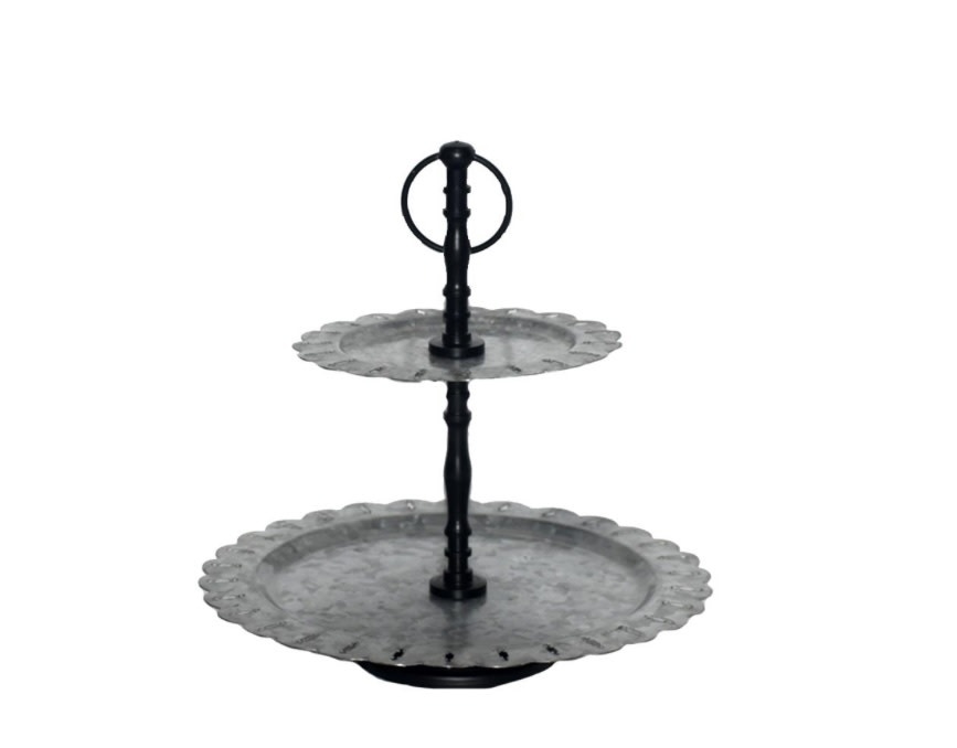 2 Tier Metal Tray - PICK UP ONLY - Nostalgia