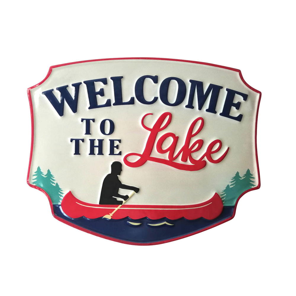 Lake Welcome Sign - Nostalgia