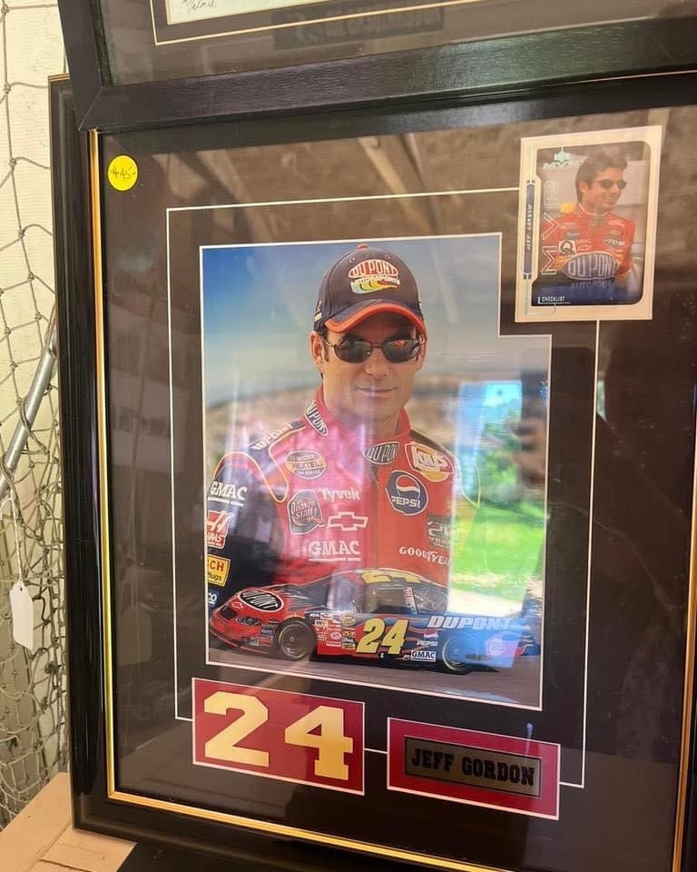 Jeff Gordon Picture - Framed under glass - Nostalgia