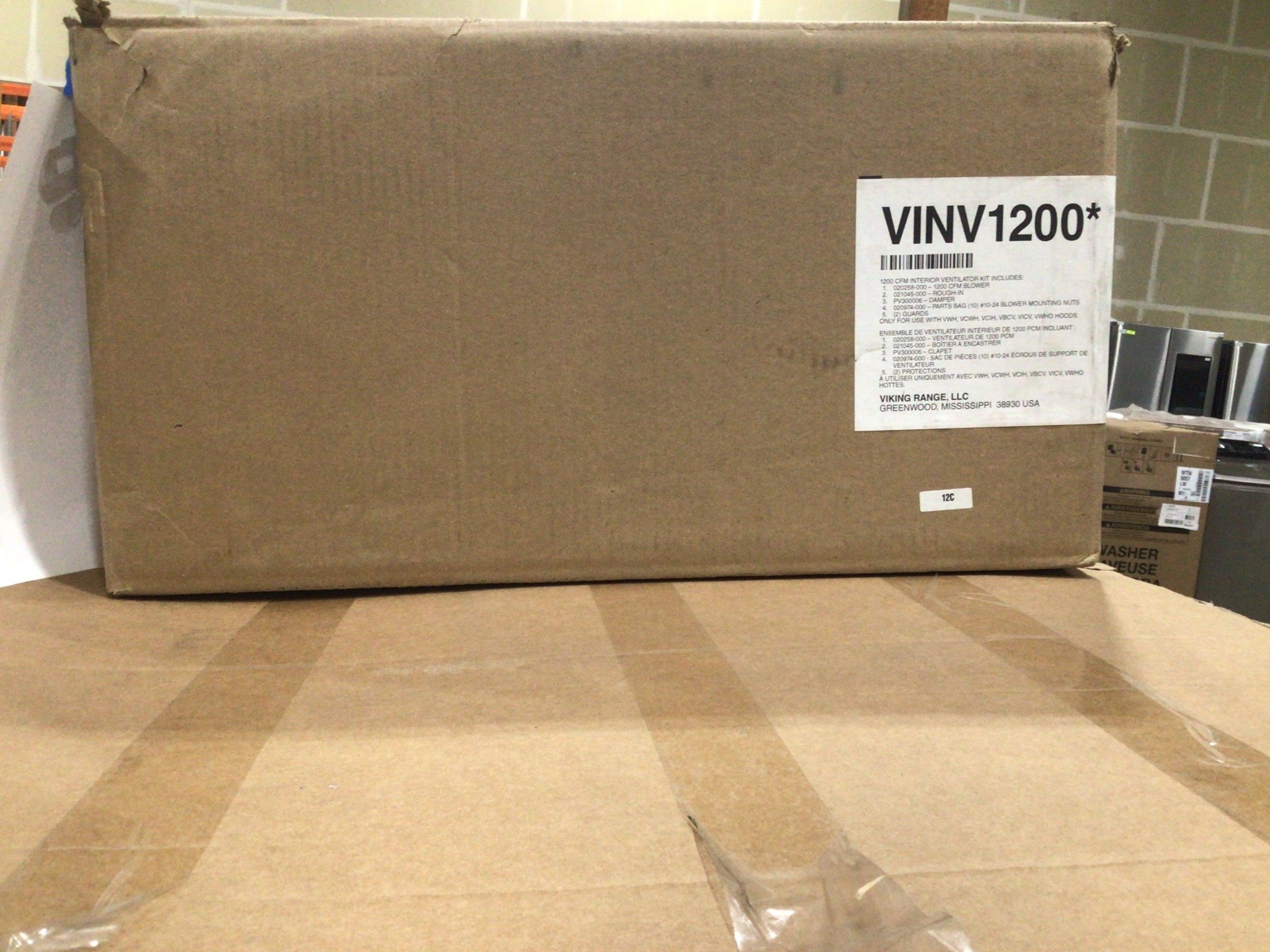VIKING Viking VINV1200 1200 CFM Interior-Power Ventilator Kit - Black ...