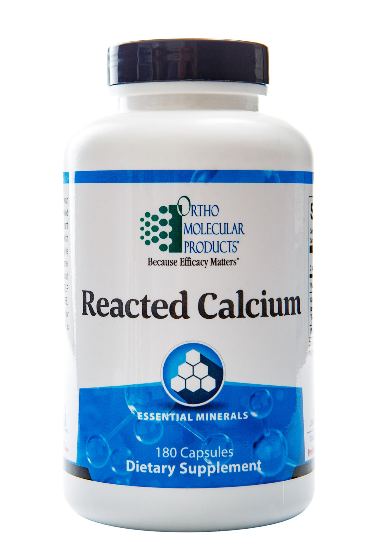 Reacted Calcium 500mg 180c Ortho Molecular - Arcana Empothecary