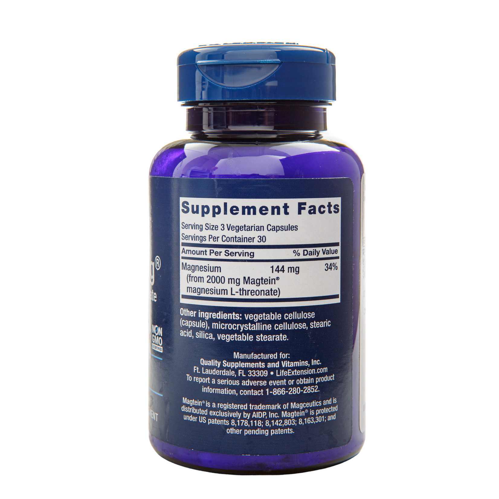 Neuro-Mag L-Threonate 144mg 90c Life Extensions - Arcana Empothecary