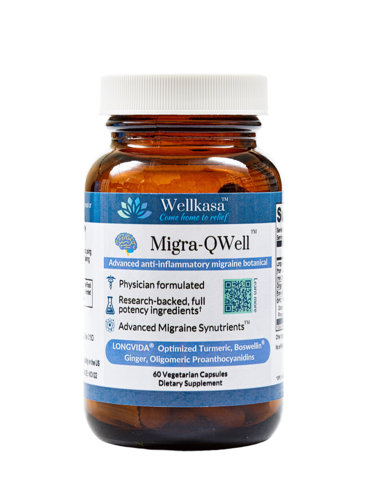 Migra-QWell 60c Wellkasa - Arcana Empothecary