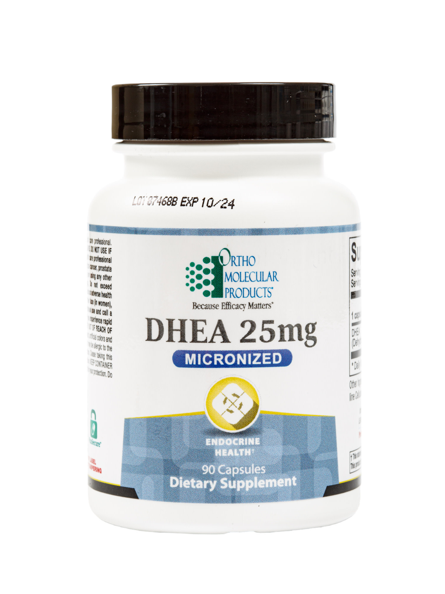 DHEA 25mg 90c Ortho Molecular Products - Arcana Empothecary