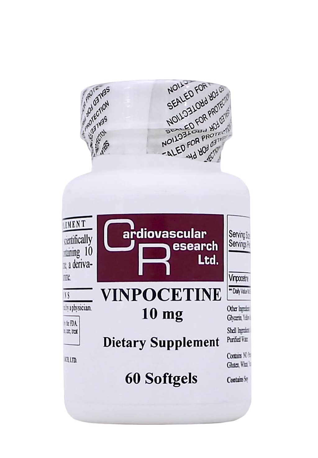 Vinpocetine 10mg 60c Cardiovascular Research - Arcana Empothecary