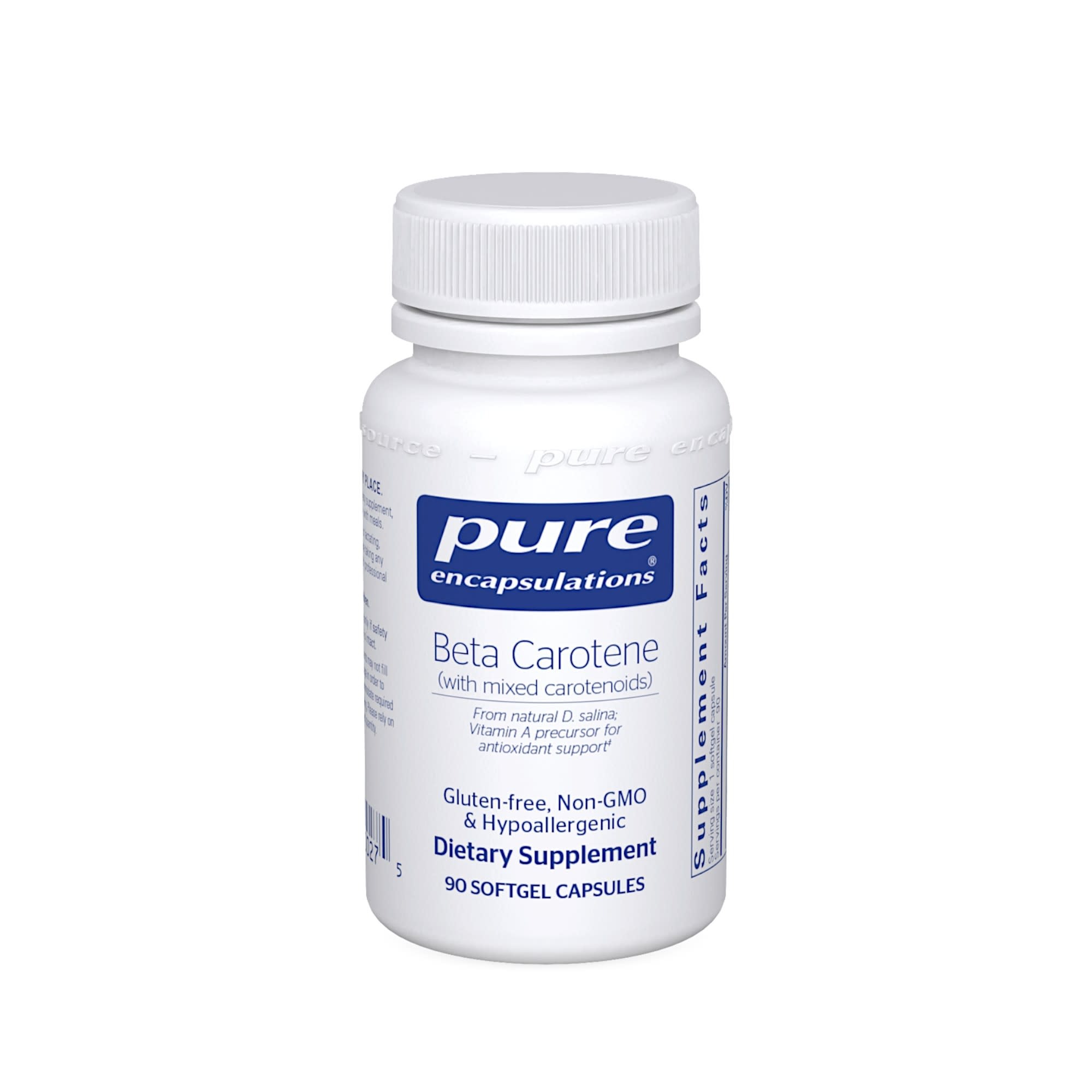 Beta Carotene 7500mcg 90c Pure Encapsulations - Arcana Empothecary