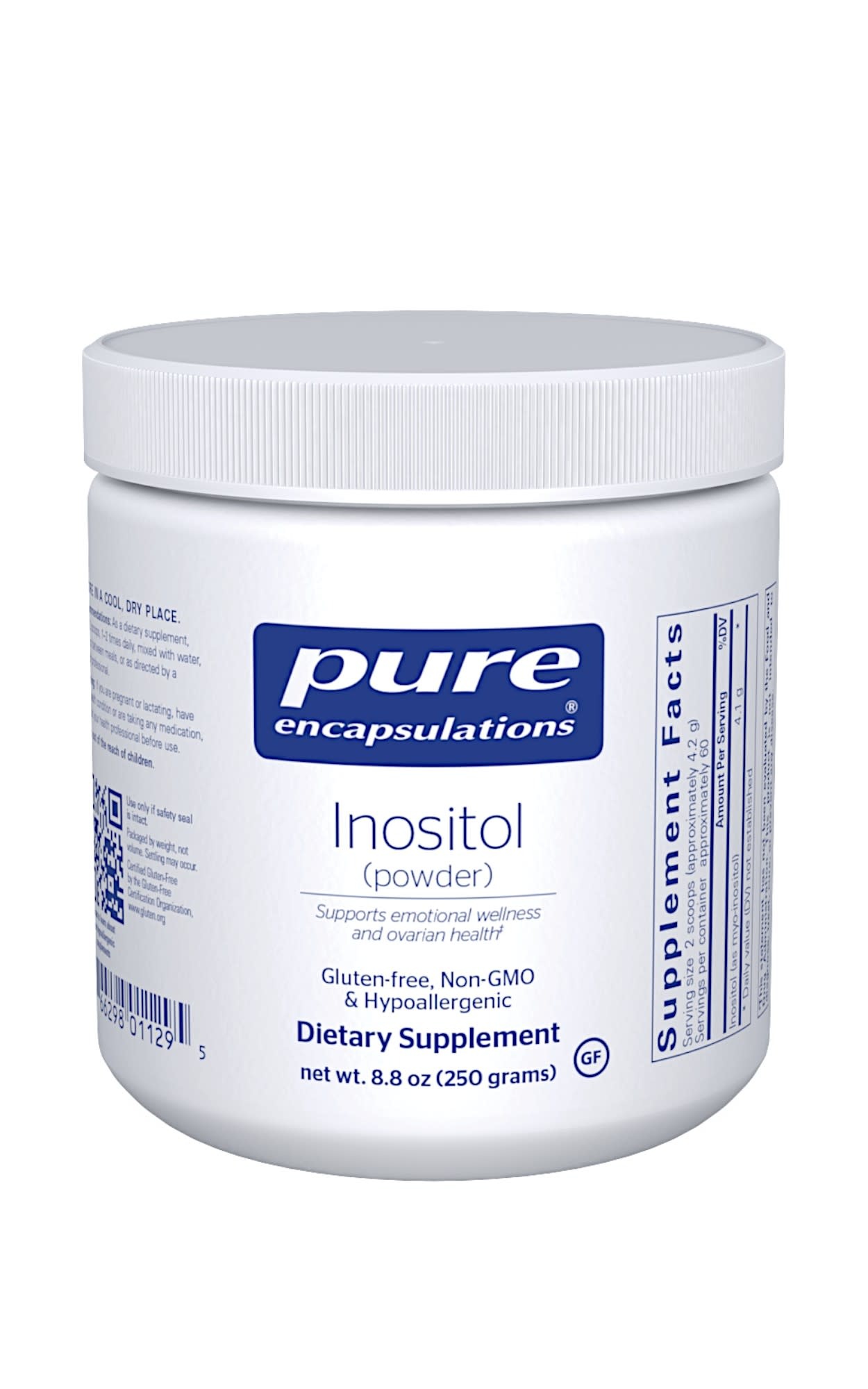 Inositol (Powder) 250g 8.8oz Pure Encapsulations - Arcana Empothecary