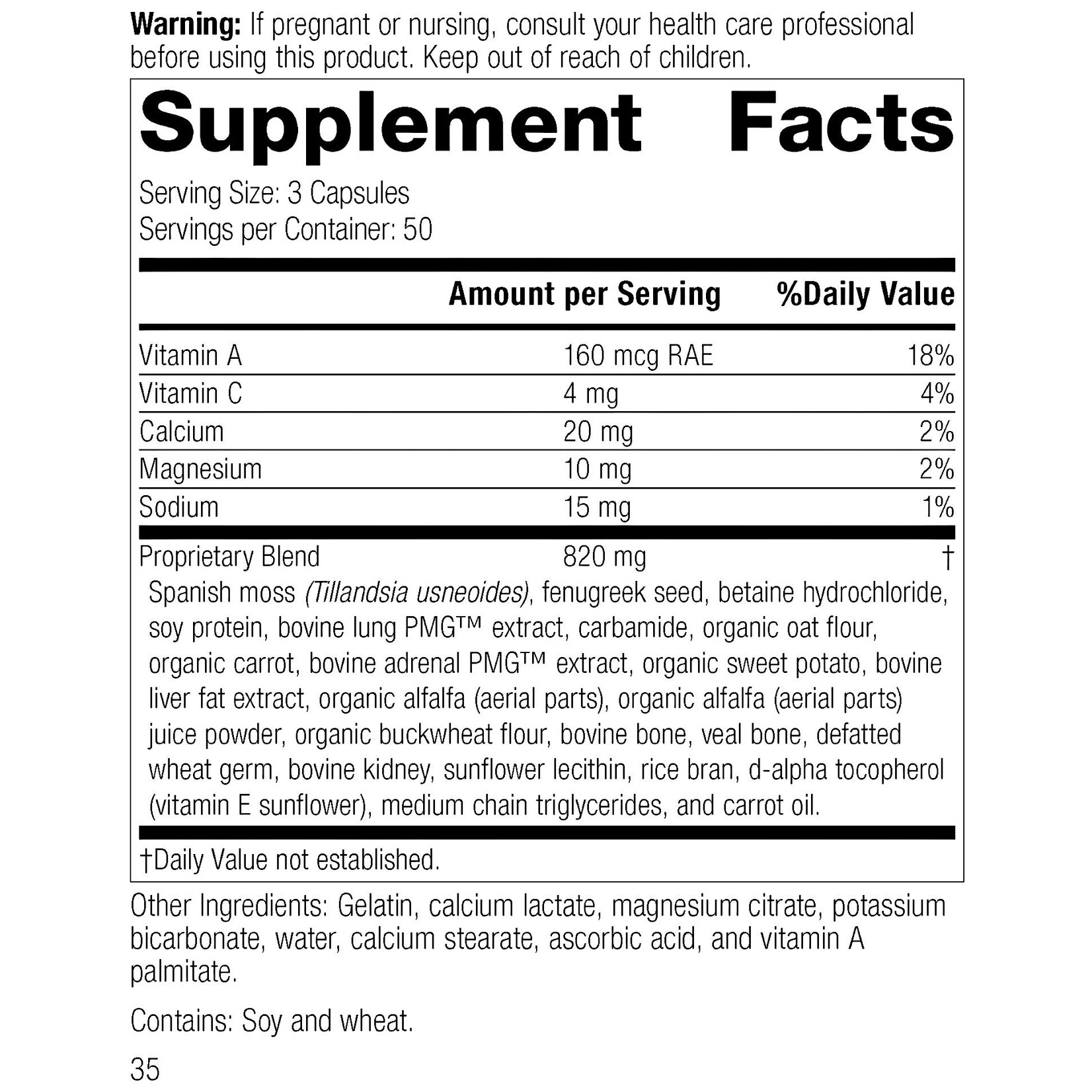 Allerplex 150c Standard Process - Arcana Empothecary