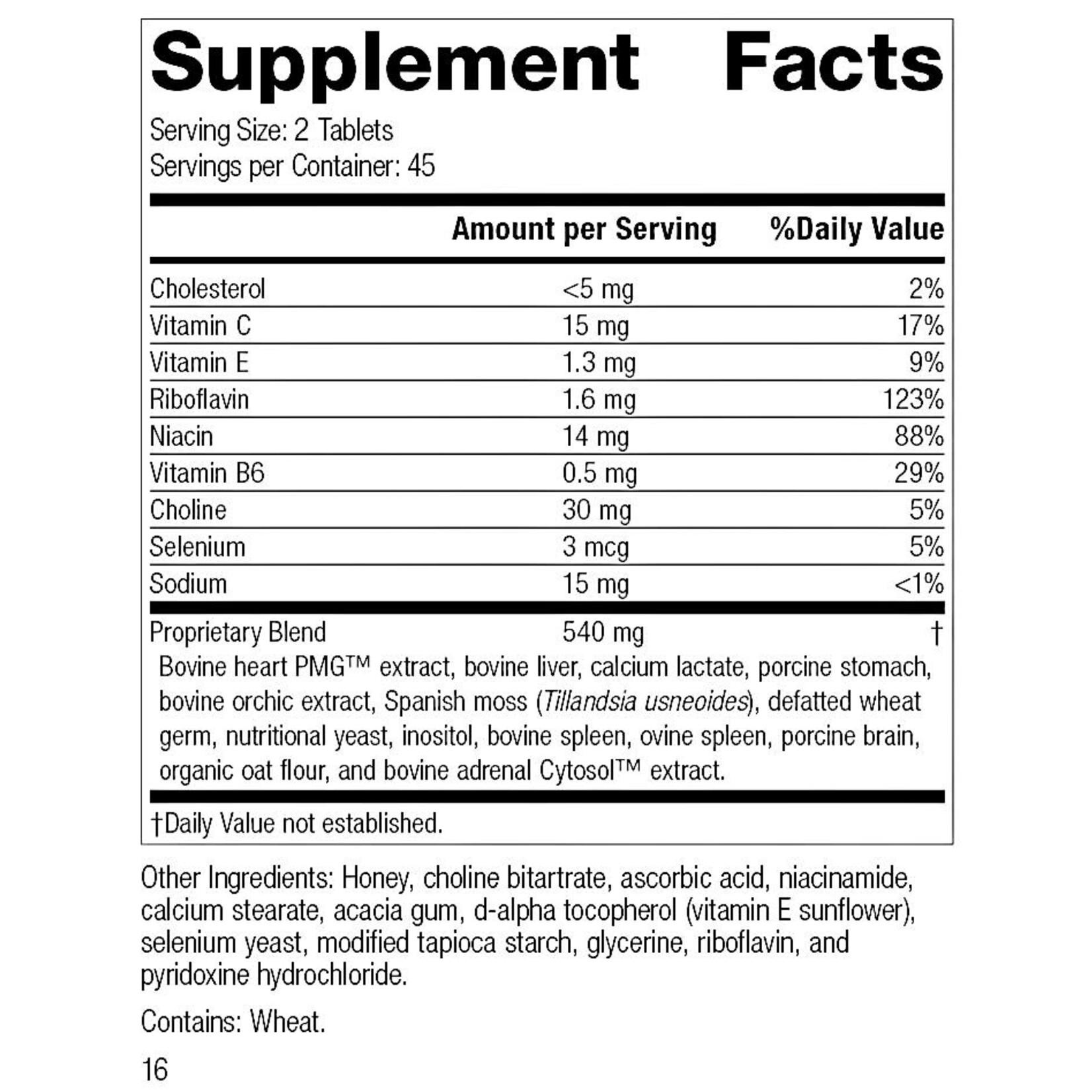 Cardio-Plus 90t Standard Process - Arcana Empothecary