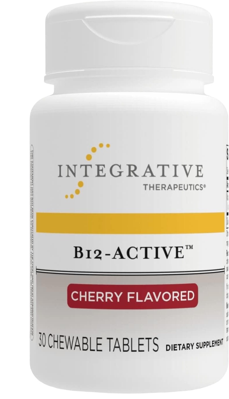 B12-Active Cherry 1000mcg 30 chews Integrative Therapeutics - Arcana ...