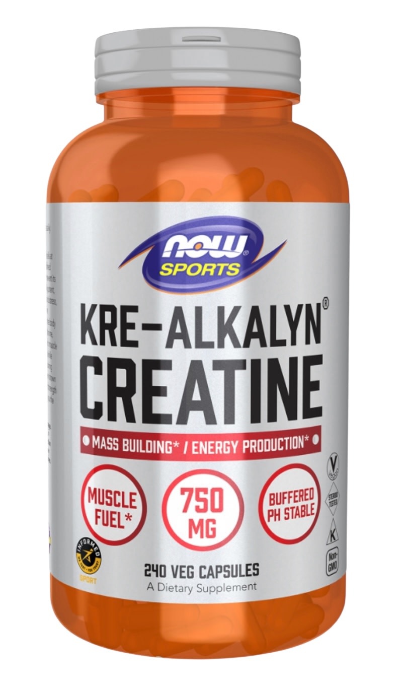 Kre-Alkalyn Creatine 750mg 240c NOW - Arcana Empothecary
