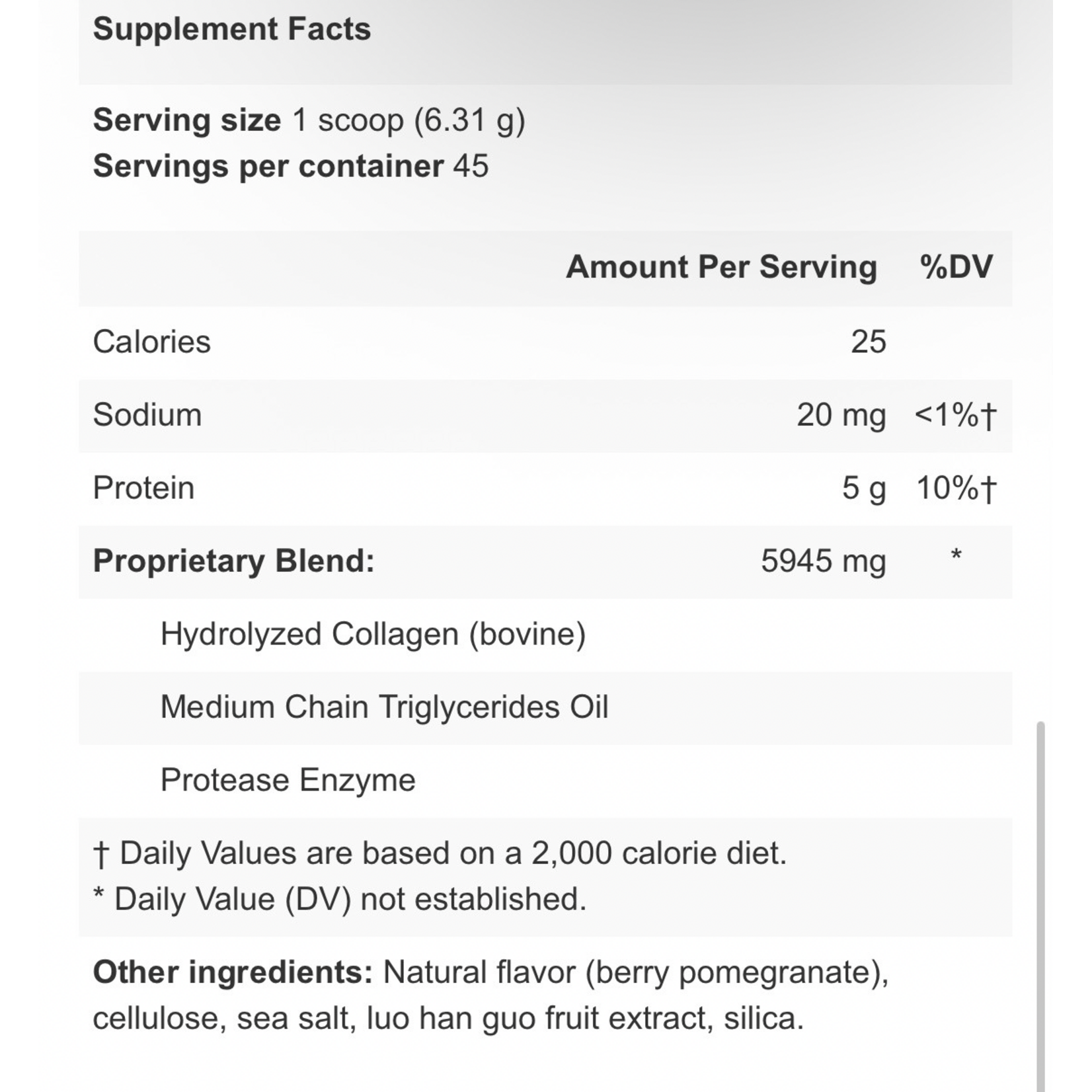 Collagen ProteinVite 0.63lb K107 Apex Energetics - Arcana Empothecary