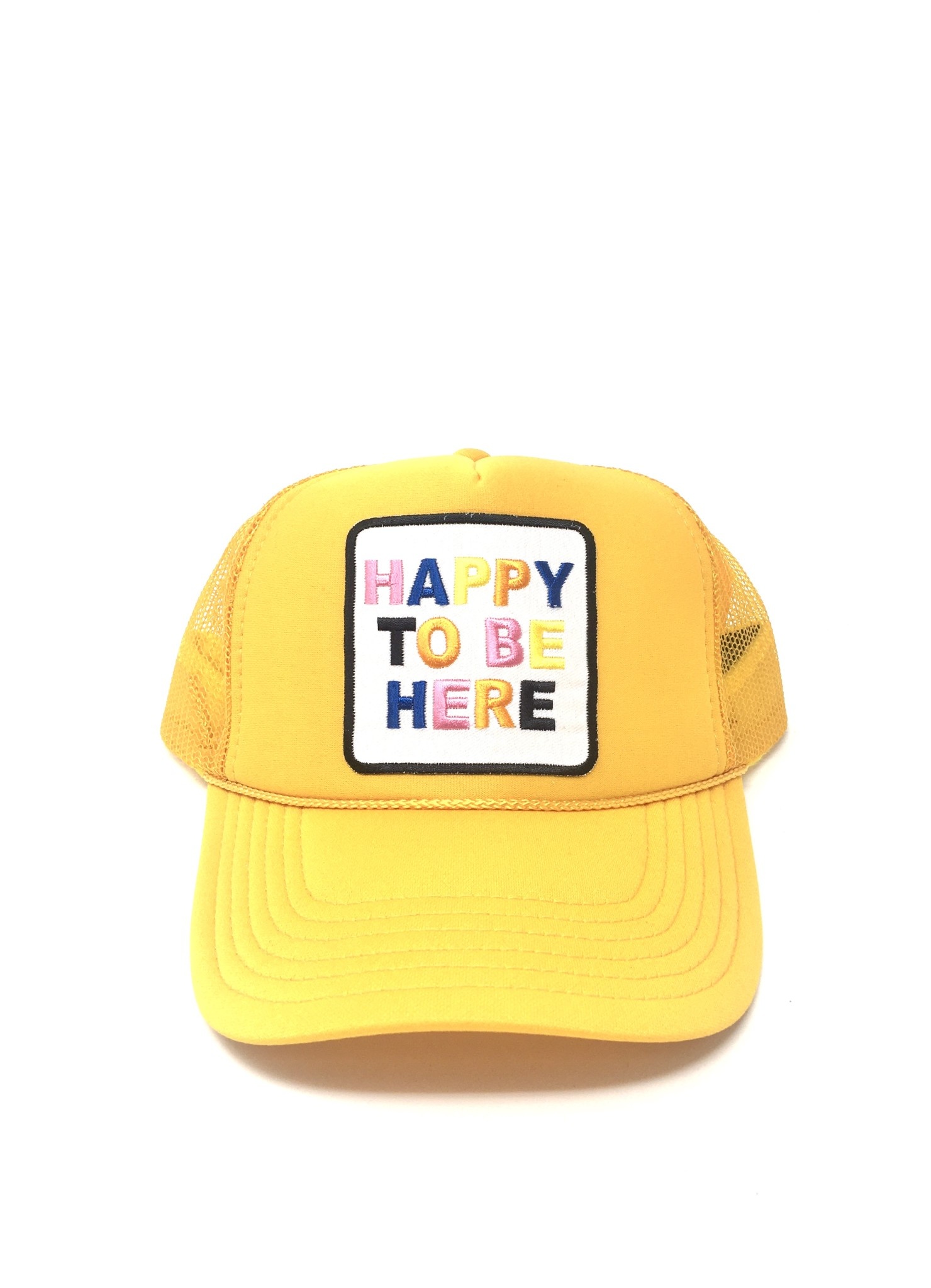 “Happy to be here” Trucker Hat - Après Babe