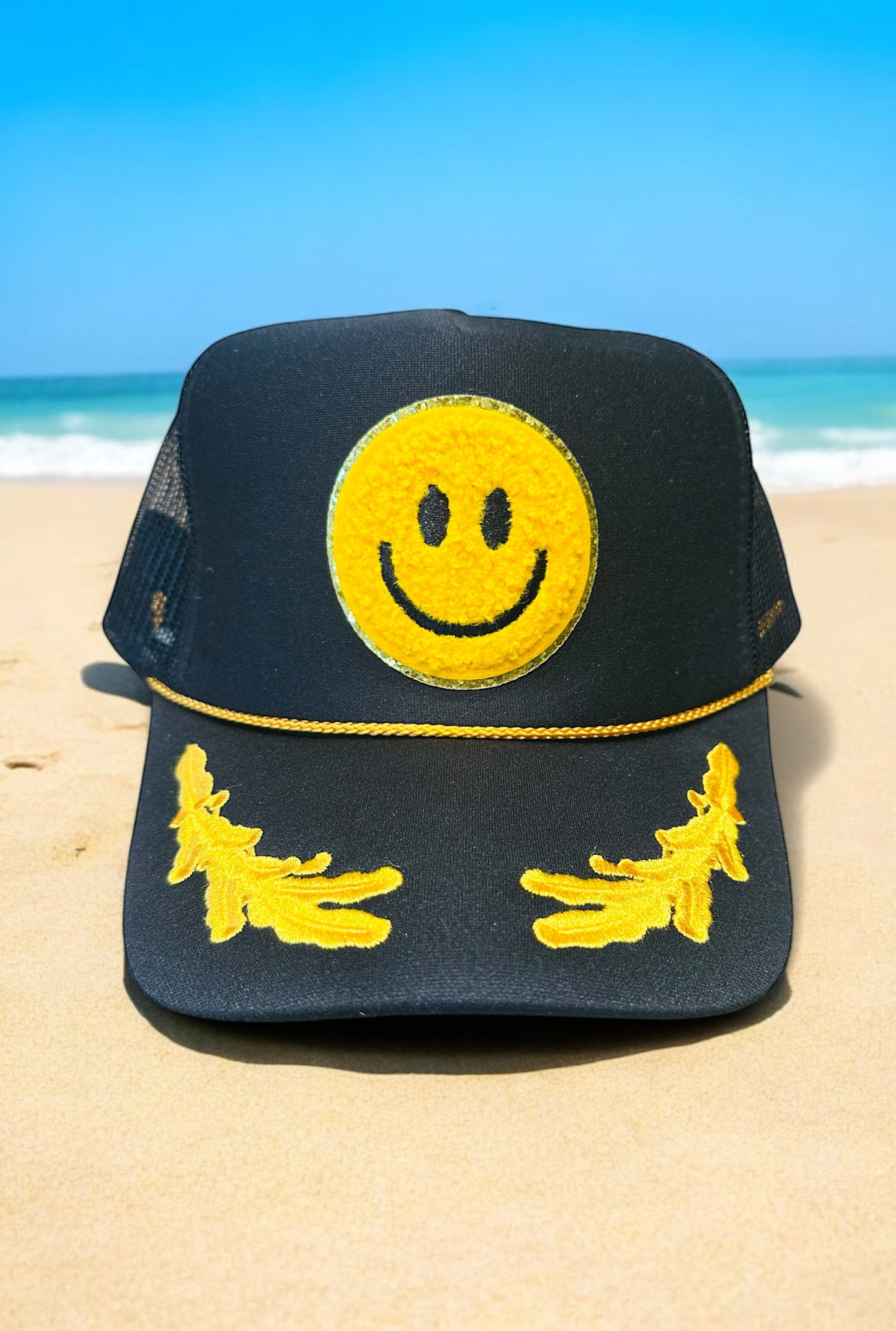 Smiley Face Captain Hat - Après Babe