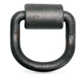 5/8" Forged Bent D-Ring w/ Weld-On Clip - DIY Steel