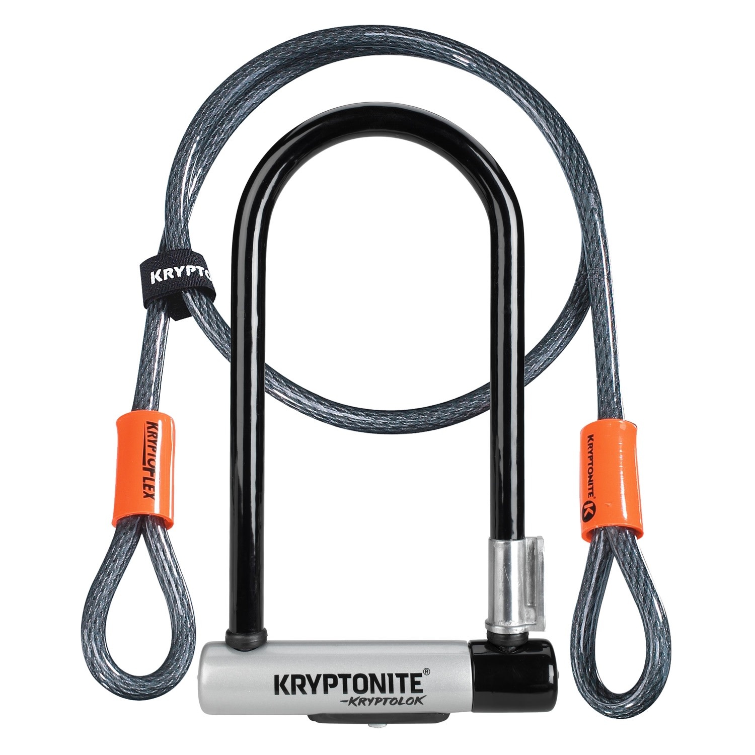 Kryptonite Standard Lock w/ 4' Flex Cable - Ski Base