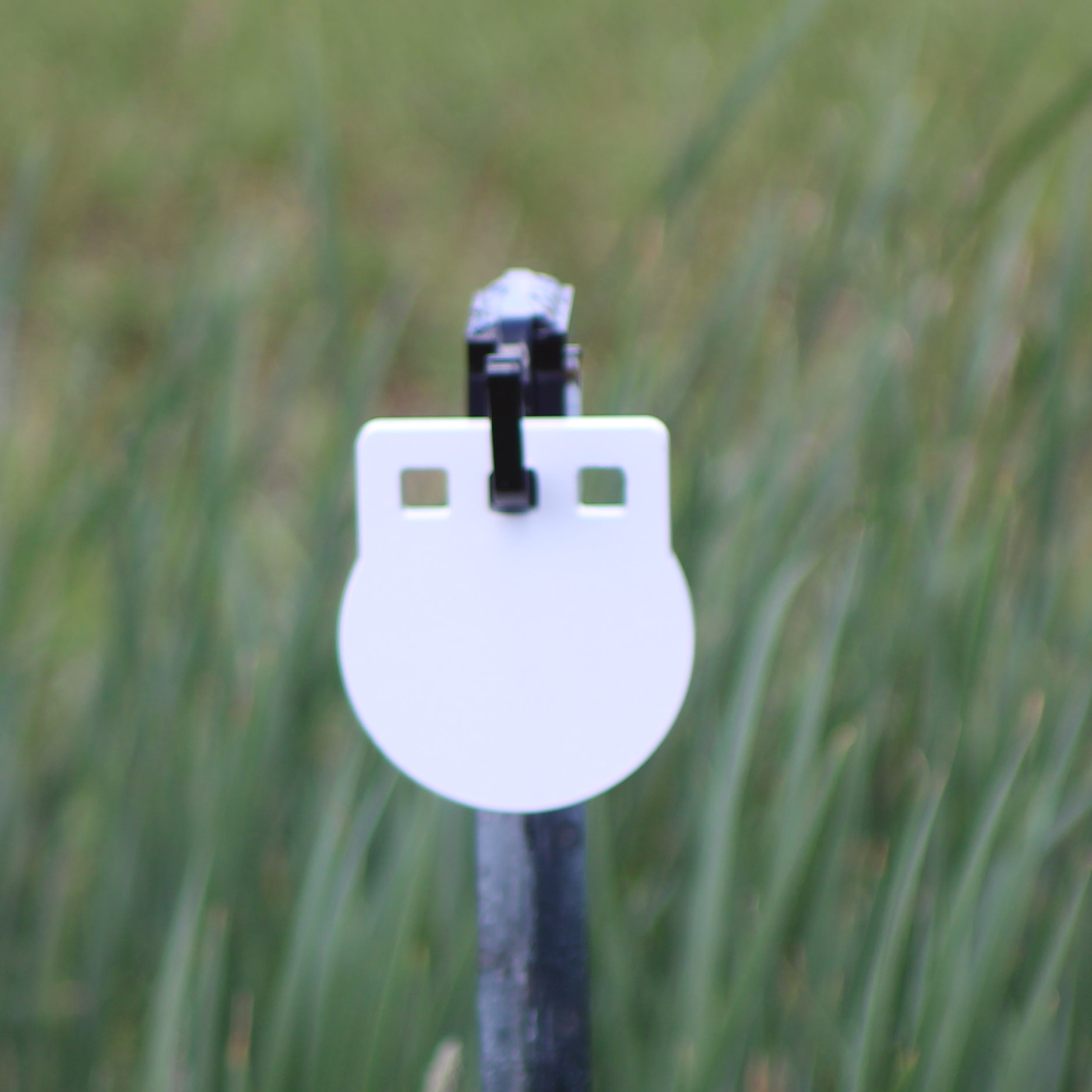 AR500 STEEL RIFLE TARGET, 1/2”, ROUND GONG, 4”, WHITE - Engage Precision