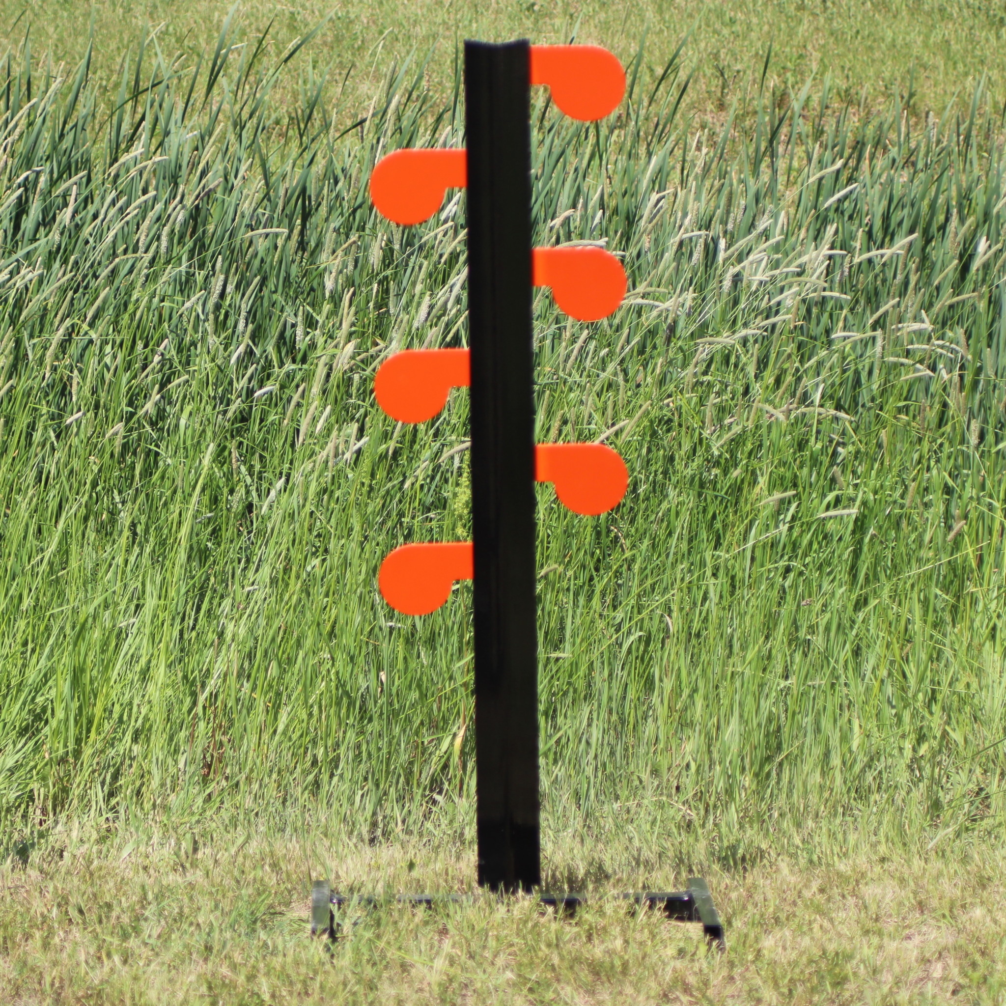 STEEL REACTIVE DUELLING TREE RIMFIRE TARGET, 1/4", W/ 6 - 4" AR400 ...