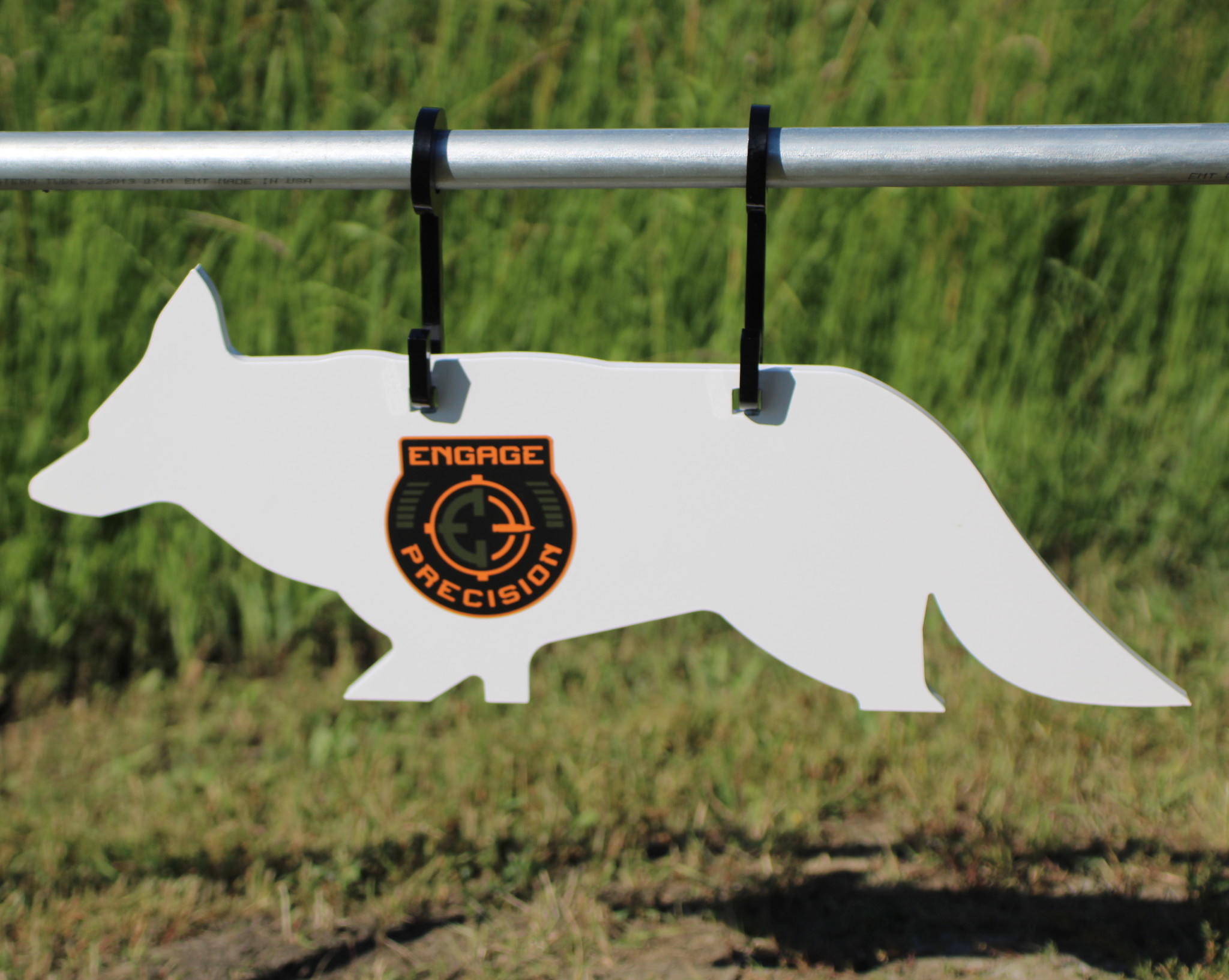 AR400 STEEL RIMFIRE TARGET, 1/4”, COYOTE, WHITE - Engage Precision