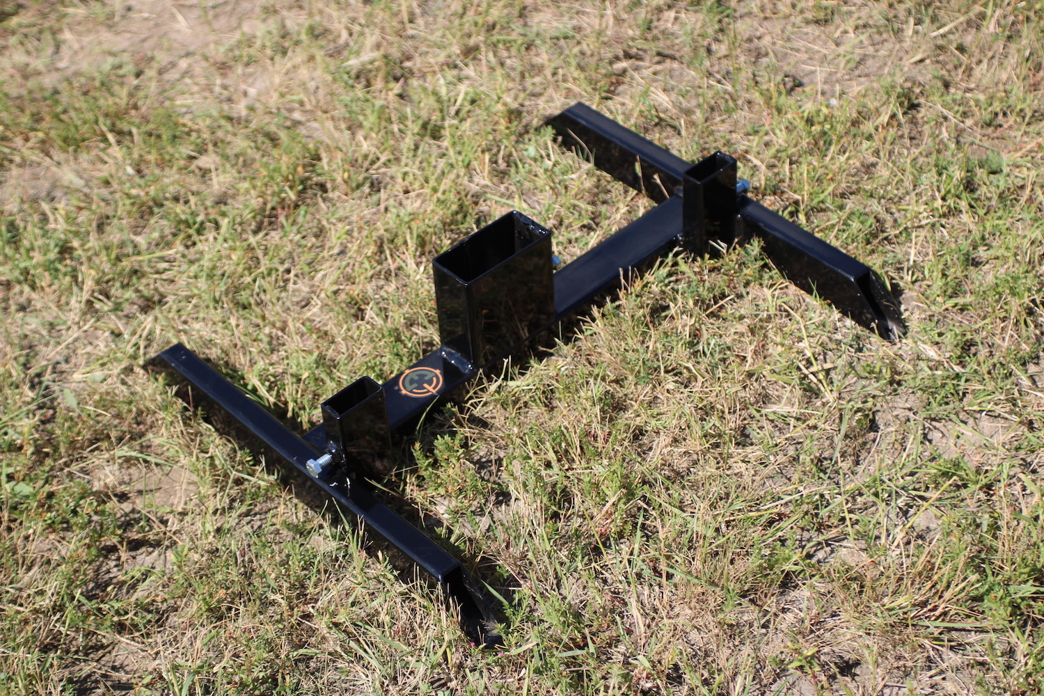 STEEL IPSC 19"X21" TARGET STAND FOR 2X4 OR 1X2 WOOD POST, BLACK ...