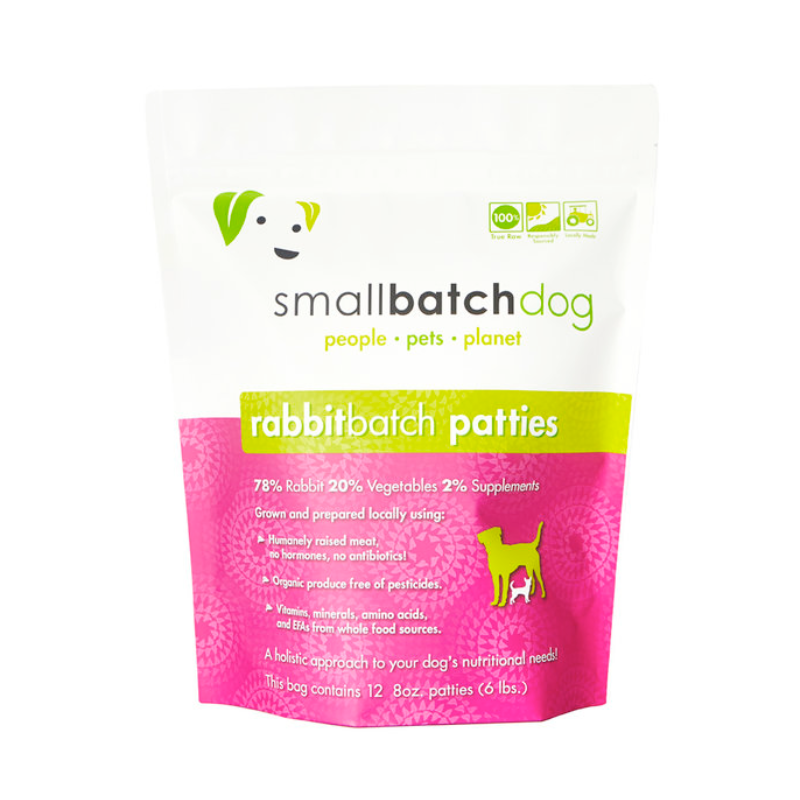 Rabbit - Raw Frozen Patties - Small Batch - Dog : - Katzenbarkers ...
