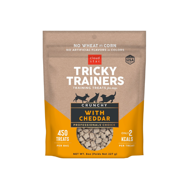 8 oz. - Cheddar - Crunchy Dog Treats - Tricky Trainers - Cloud Star ...