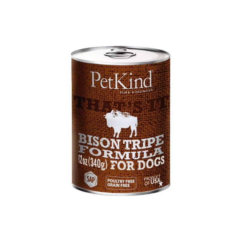13 oz. - Bison Tripe - PetKind - dog - Katzenbarkers Natural Pet Food ...
