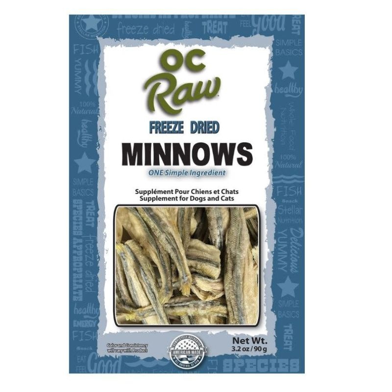 Minnows - Freeze Dried Treats - OC Raw : 3.2 oz. - Katzenbarkers ...