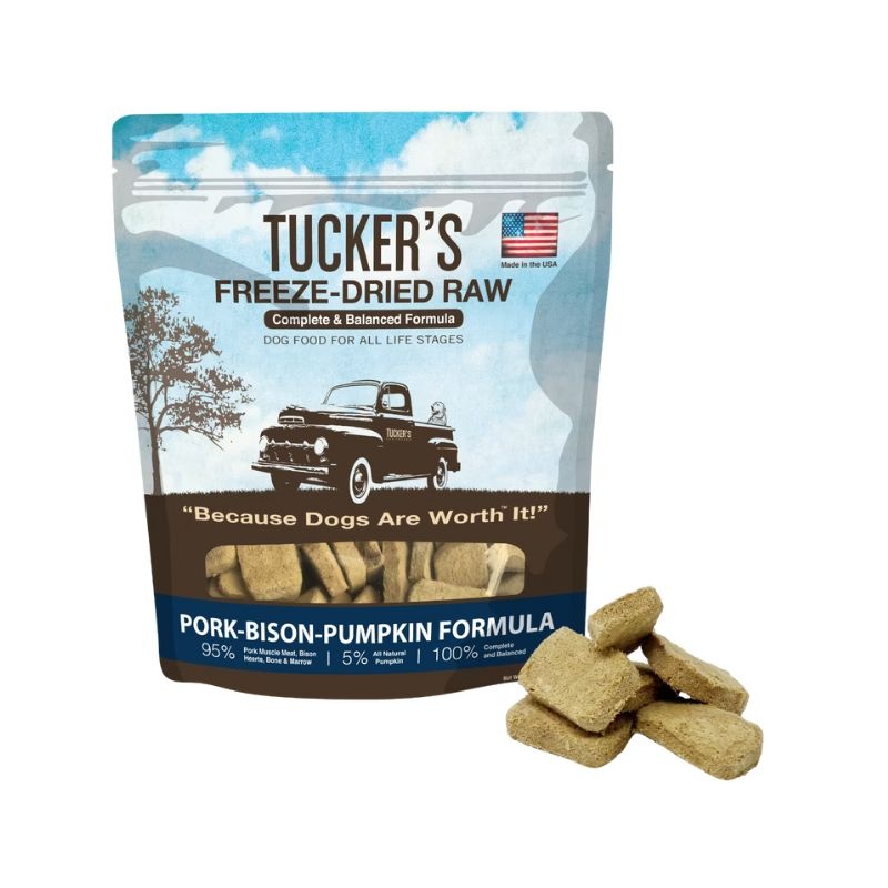 14 oz - Pork, Bison & Pumpkin - Freeze-Dried Raw - Tucker’s - dog ...
