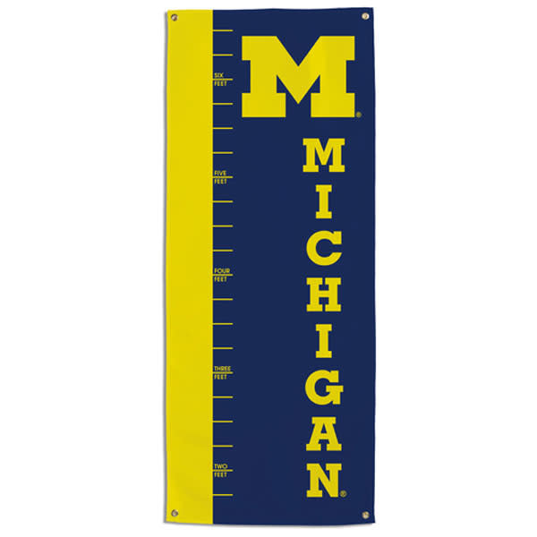 BSI NCAA University of Michigan Wolverines Banner Growth Chart - The ...