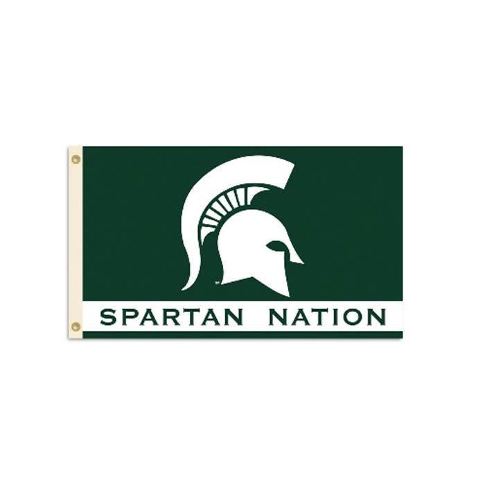BSI NCAA Michigan State University Flag 3'x5' Spartan Nation - The ...