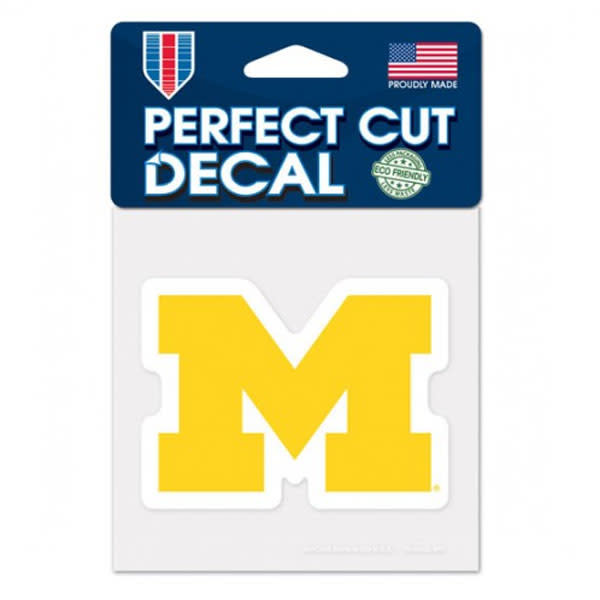 Wincraft NCAA Michigan Wolverines Decal Perfect Cut 4"x4" Michigan M ...