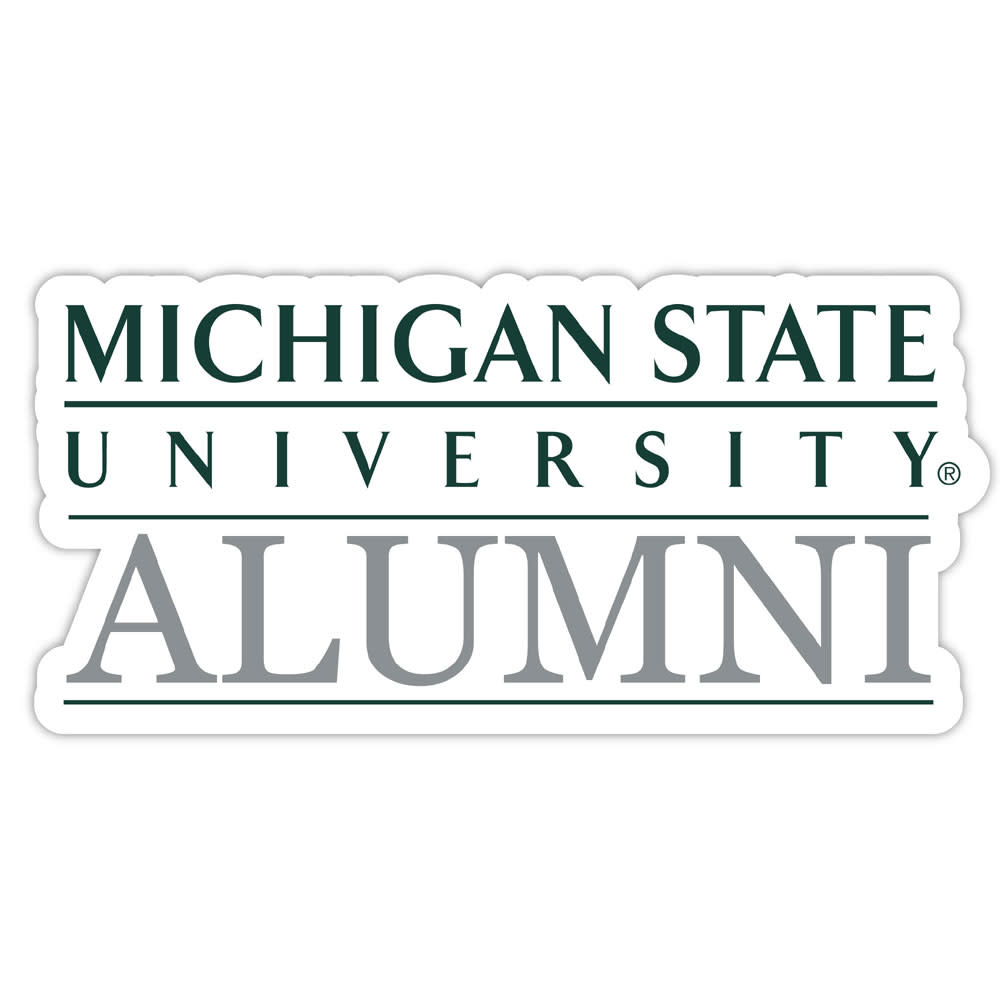 Michigan State Spartans 4-Inch Laser Cut Alumni Vinyl Decal Sticker ...