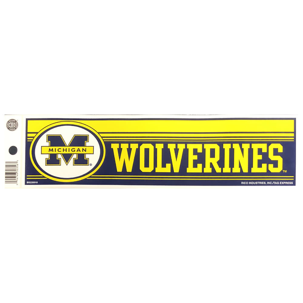 NCAA University of Michigan Auto Decal Bumper Sticker - The Split Mitt
